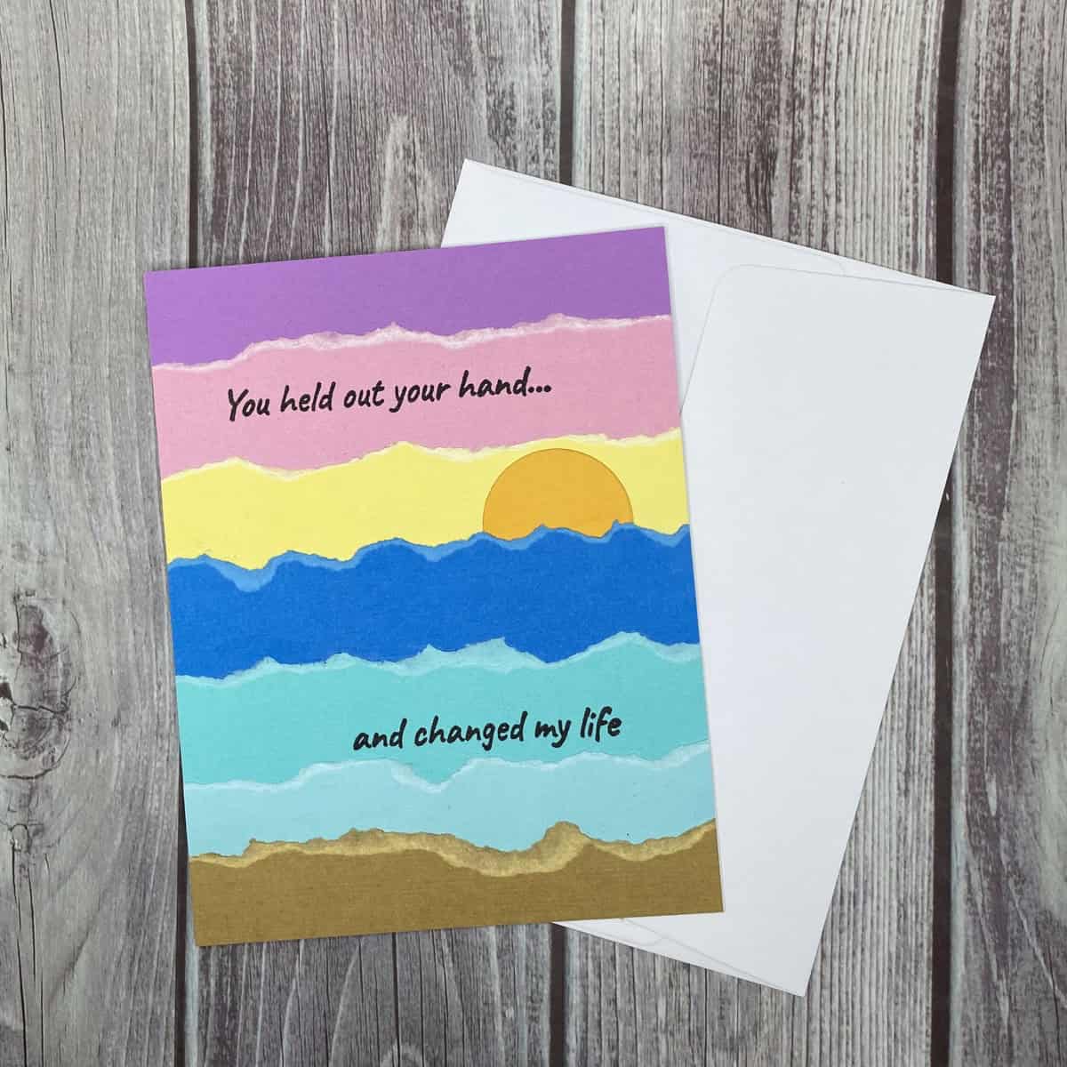 Sponsor/Sponsorship Cards - Handmade Recovery Cards